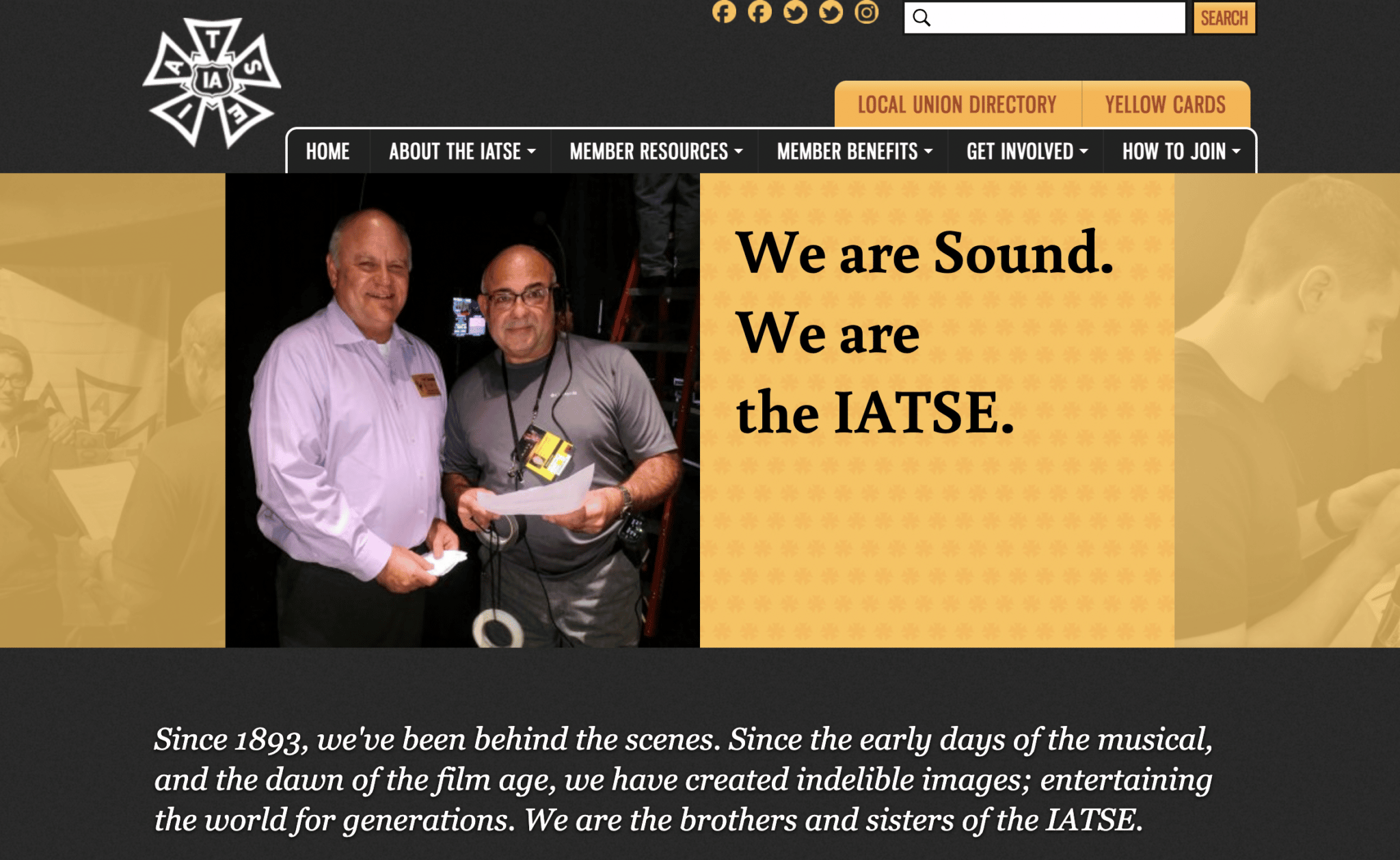 IATSE Unveils the Official Website on the World Wide Web - IATSE