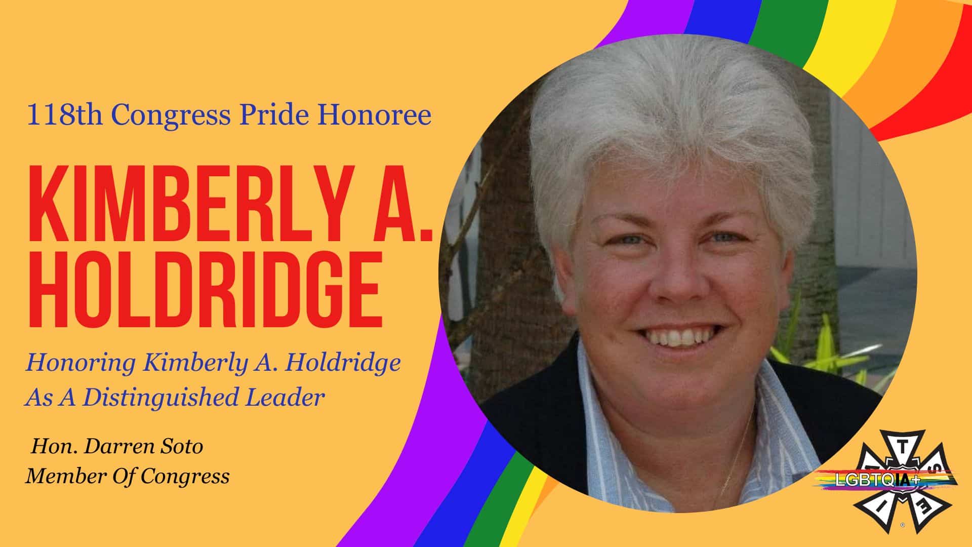Local 631 Business Agent Kim Holdridge is honored by the 118th Congress ...